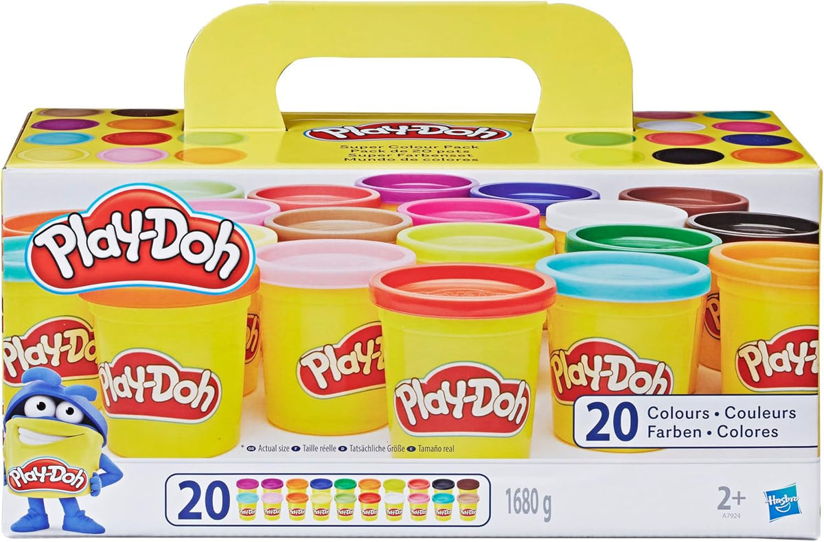 Play-Doh Super Colour Pack, Non-Toxic, 19 Colours New but open scruffy ...